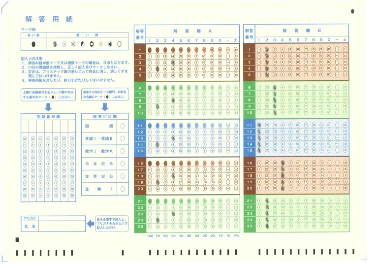 マークシート採点の仕組み。OMR・OCR・スキャナの違いを解説